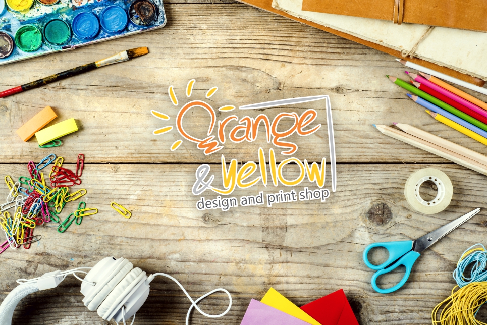 Orange & Yellow Design & Print Shop – Converting your ideas to awesome ...